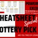 Pick 3 Lottery Cheat Sheet Microsoft Excel Spreadsheet -easy to Use ...