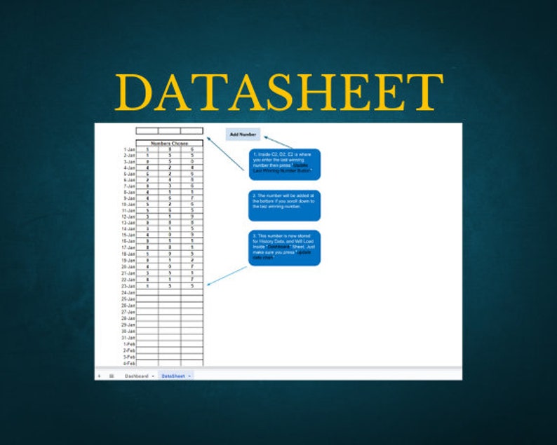 Lottery Pick 3 - Quick System - (EASY TO USE) Google Spreadsheet - Etsy