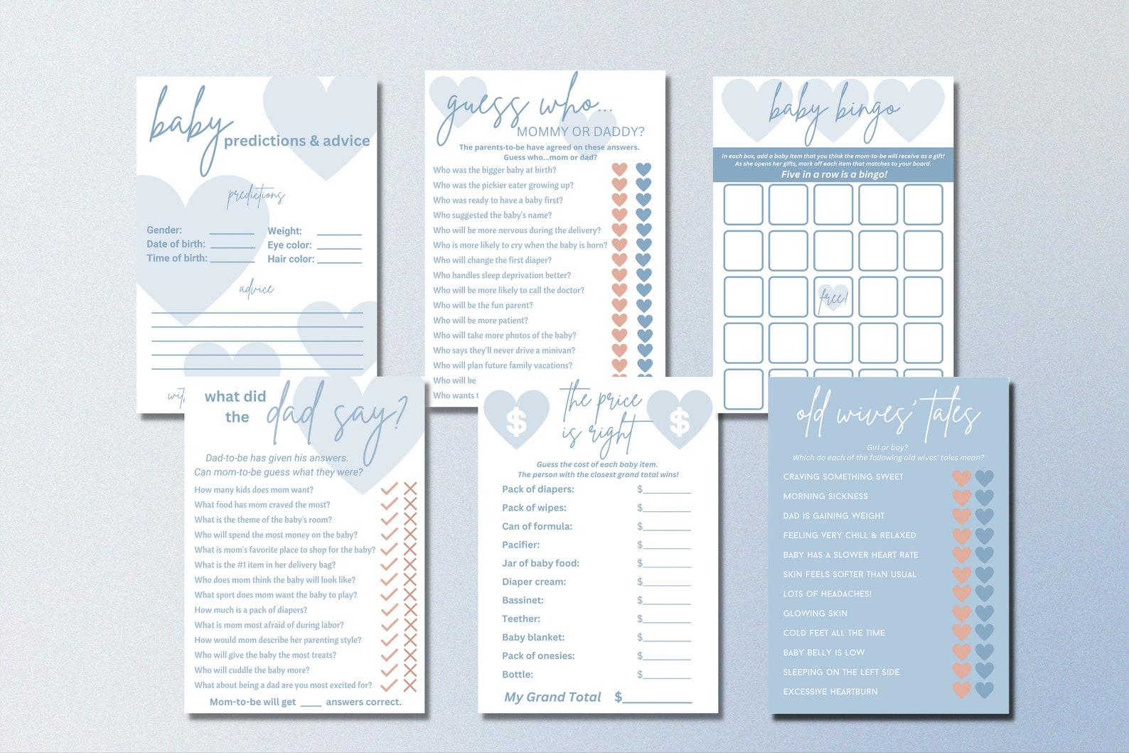 Baby Boy Shower Games, Baby Shower Games Boy Printable, Baby Shower ...