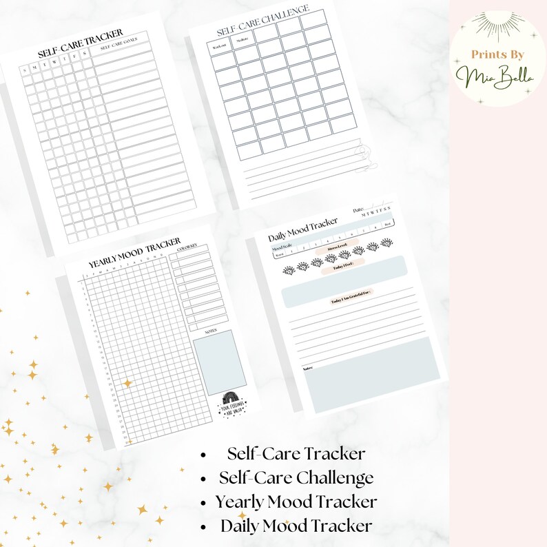 Mood Tracker Self-care Checklist the Daily Wire Daily Mood - Etsy