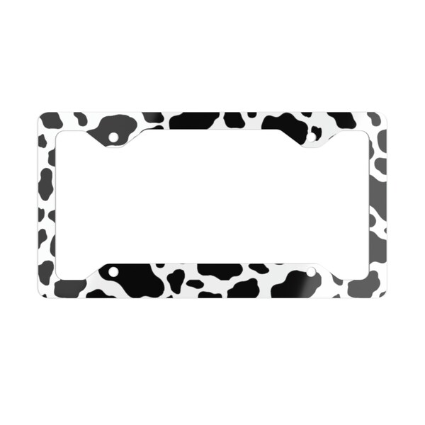 Cow Print License Plate - Etsy
