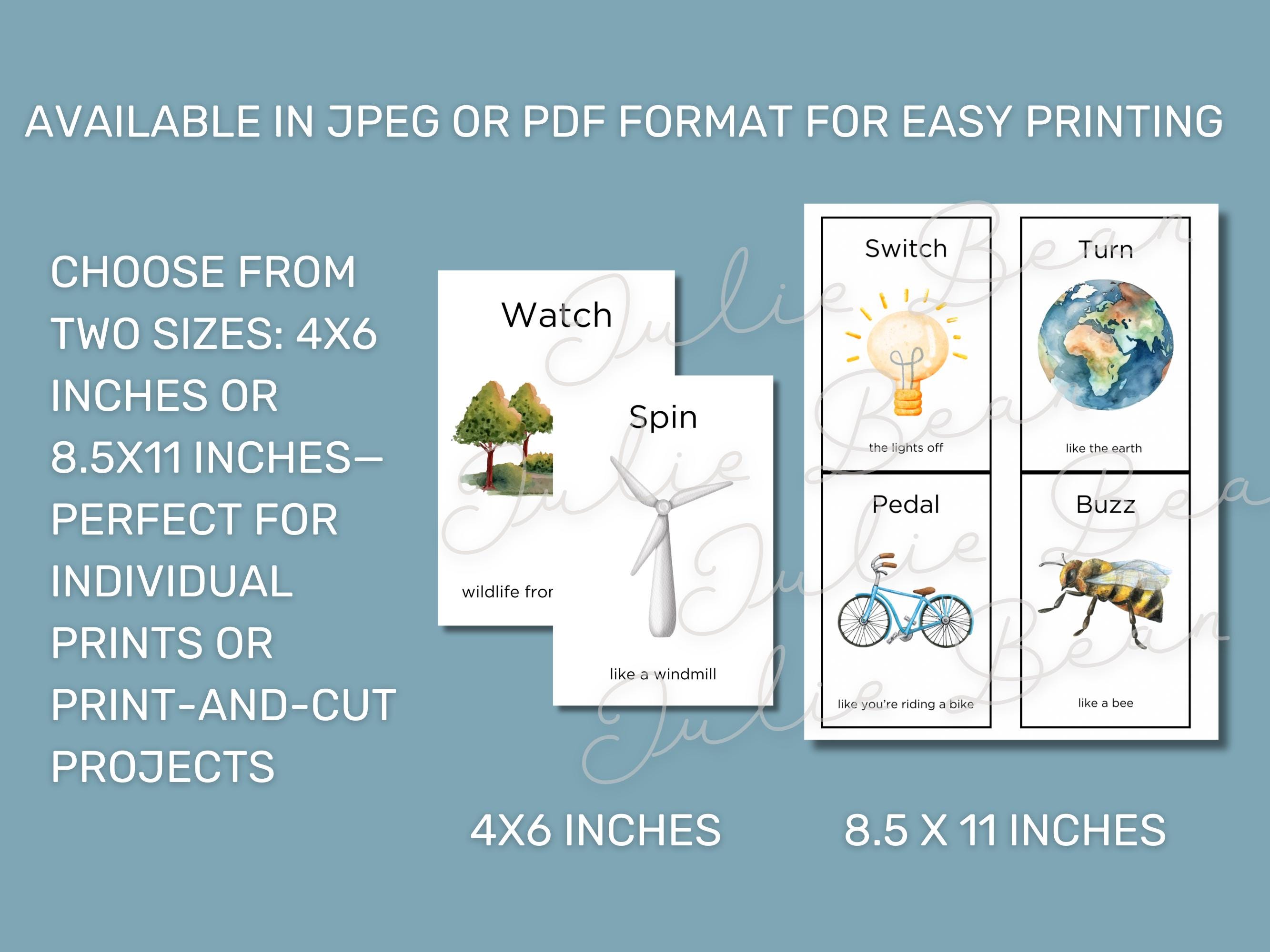 Earth Day Movement Cards - Printable Gross Motor Activities for Kids ...