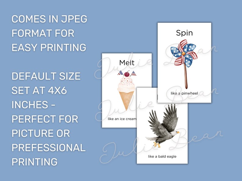 Fourth of July Movement Cards, Independence Day Activity, Calming ...
