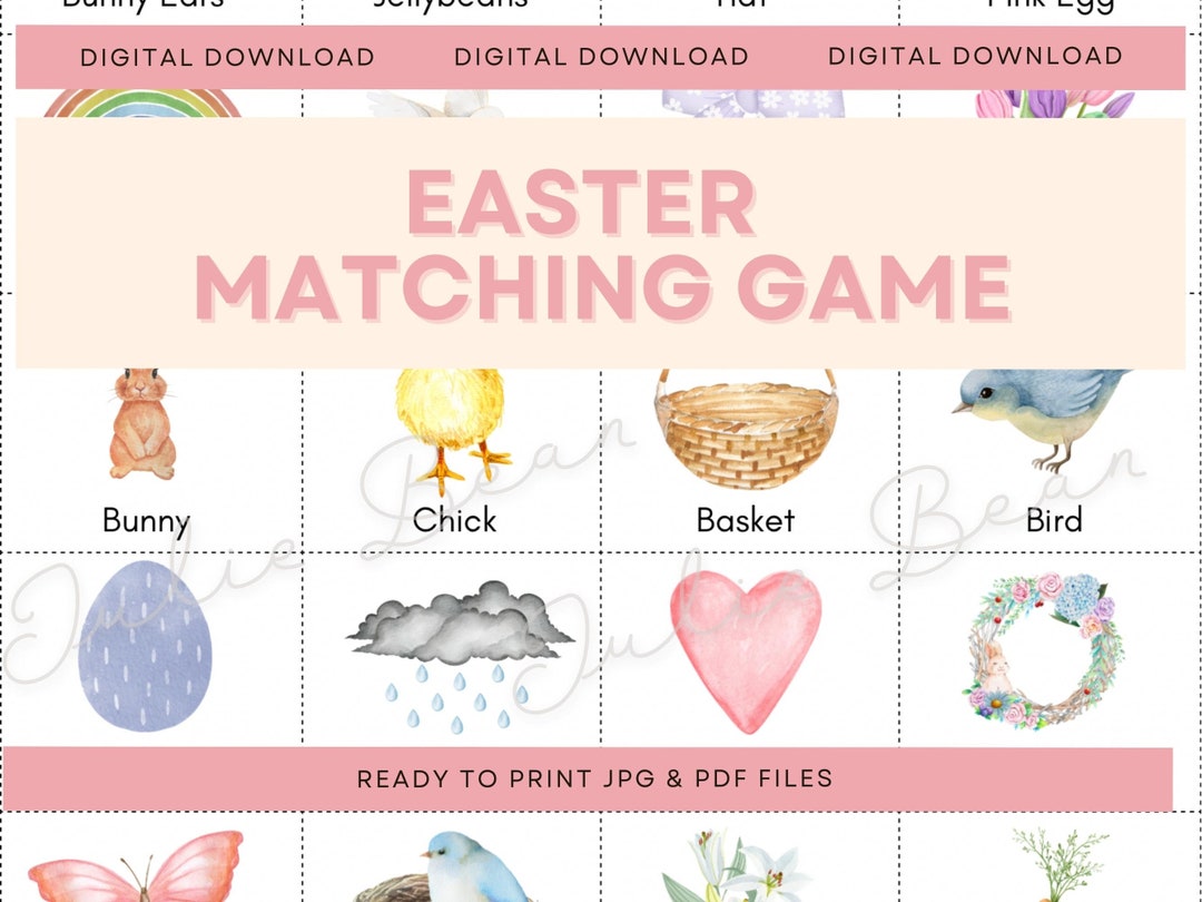 Easter Matching Printable - Memory Games - Montessori Materials ...