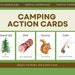 Camping Movement Cards: Watercolor Activity Flashcards (digital ...
