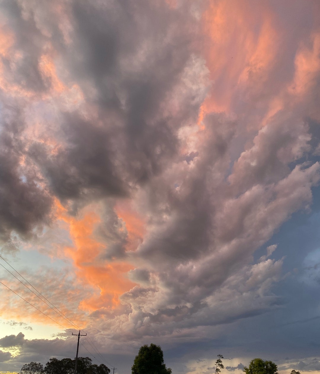 Original Photograph Colourful Storm Clouds Stock Photo Digital Download ...