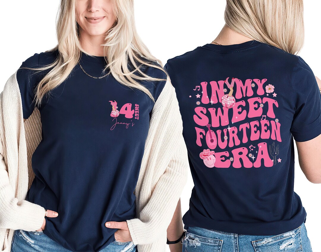 In My Sweet Fourteen Era Shirt, 14th Birthday Gift, 14 Birthday Party ...