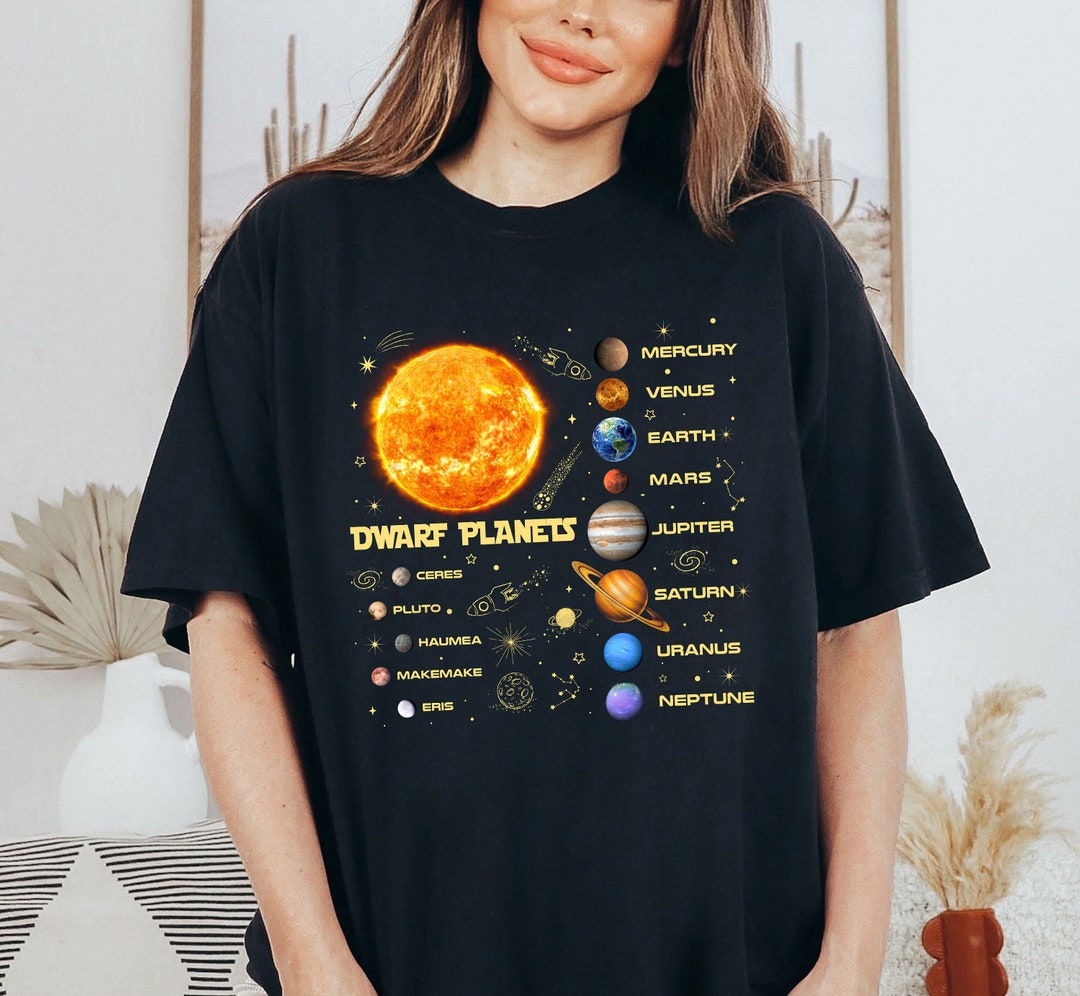 Dwarf Planets Solar System Shirt Kids Space Shirts Universe - Etsy