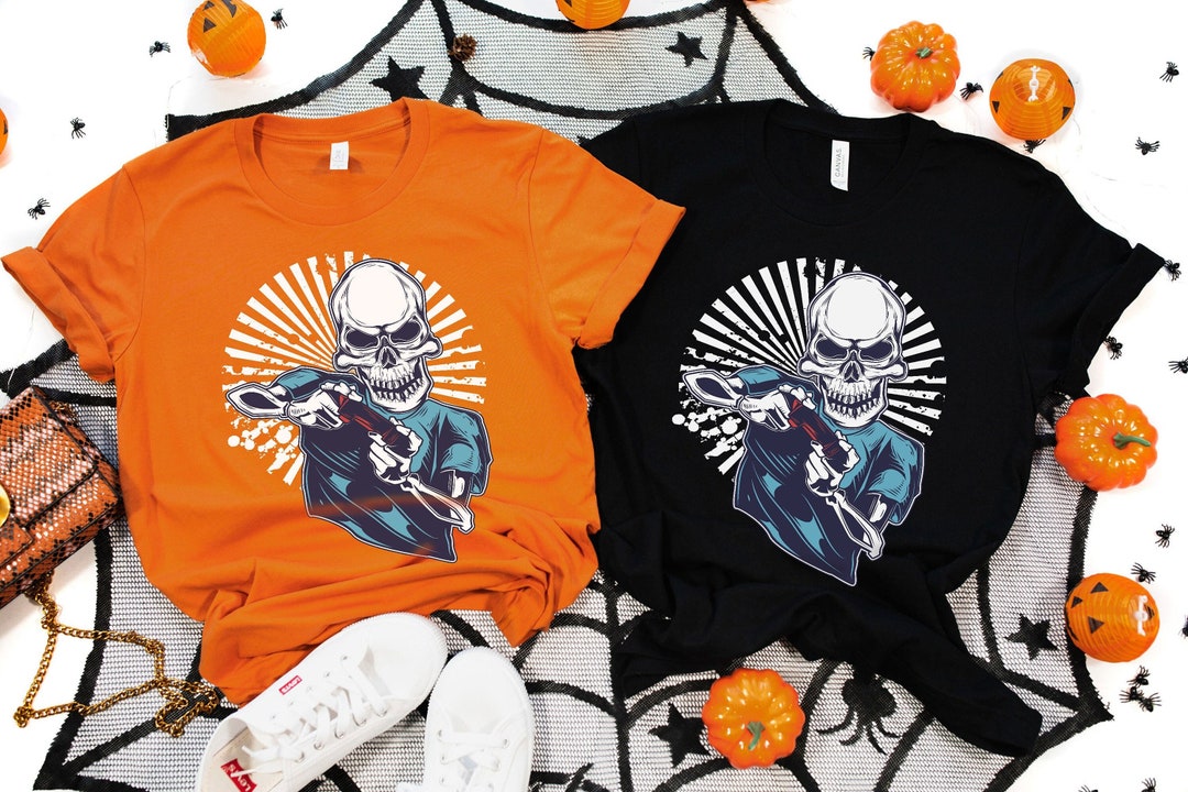 Halloween Video Game Skeleton Costume Scary Gamer Shirt - Etsy