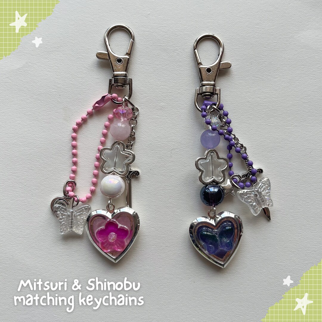 KNY Keychains Matching Beaded Silver Keychains - Etsy