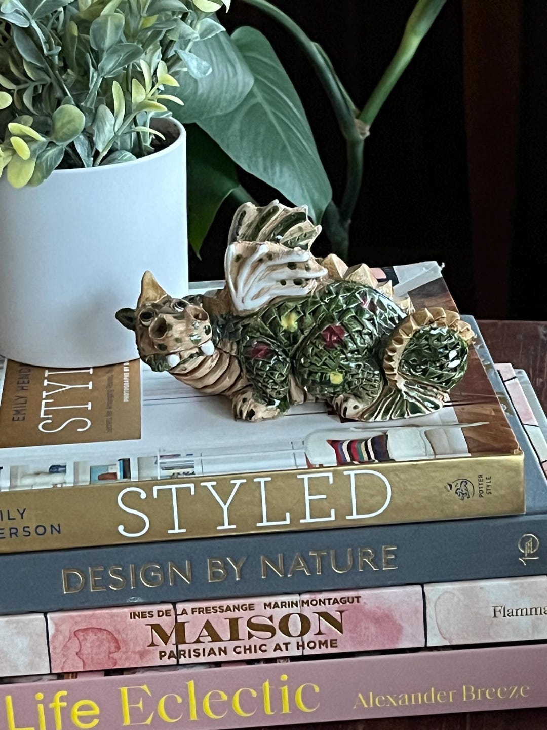 Artesania Rinconada Pottery Dragon, Made in Uruguay - Etsy