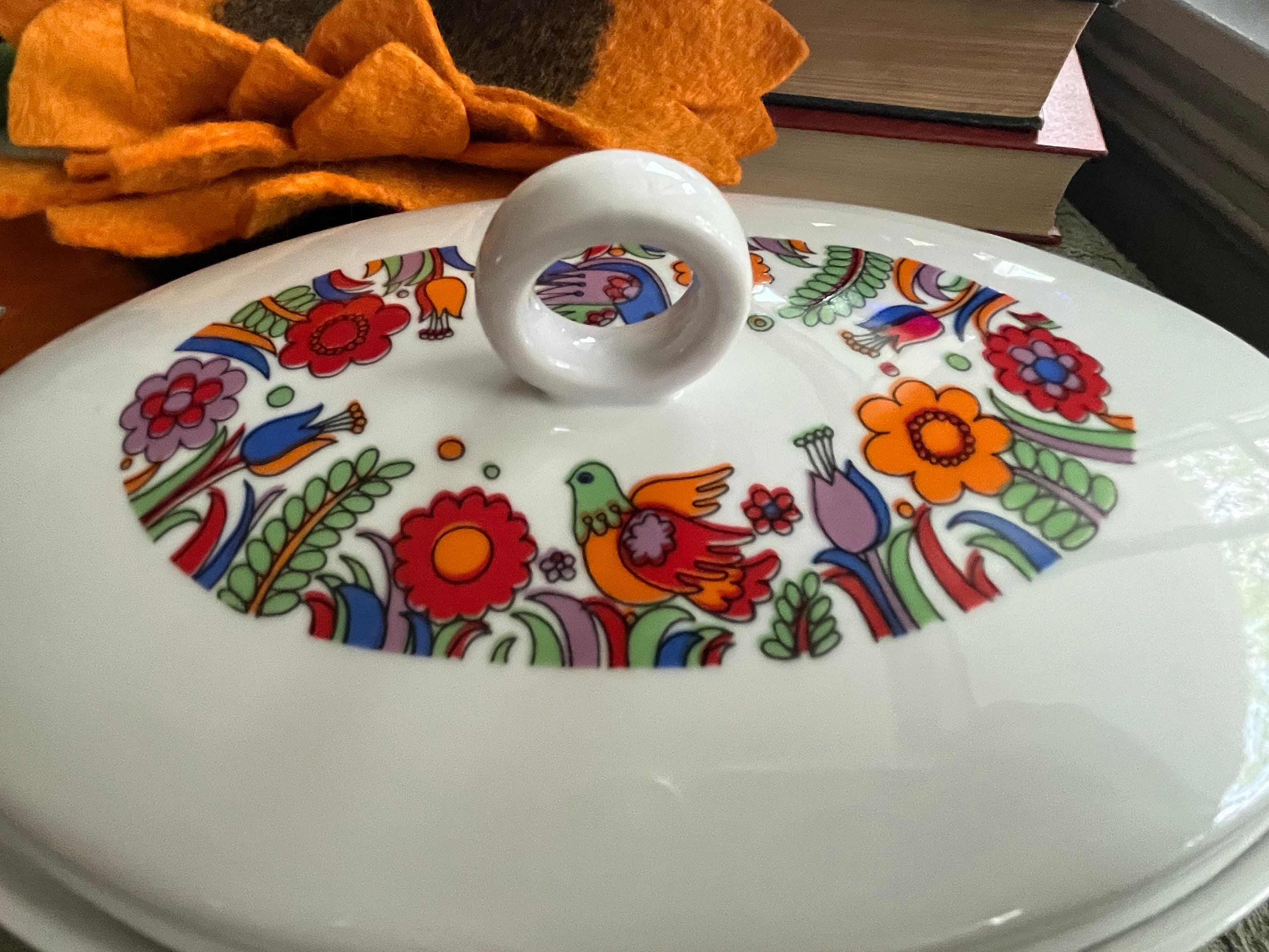 Royal Crown Porcelain Ovenware paradise Casserole Dish With - Etsy