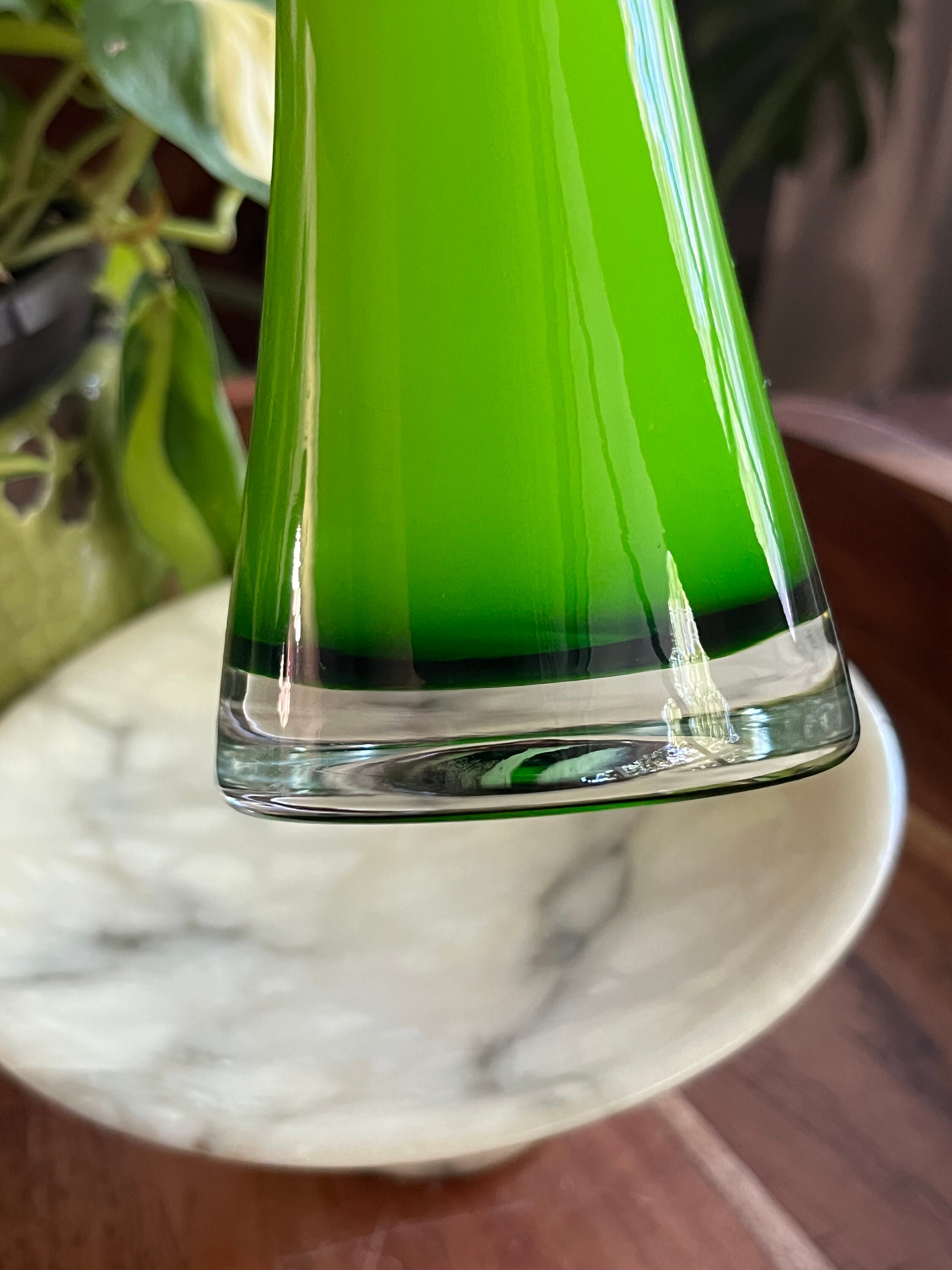 LSA Cased Green Glass Vase - Etsy