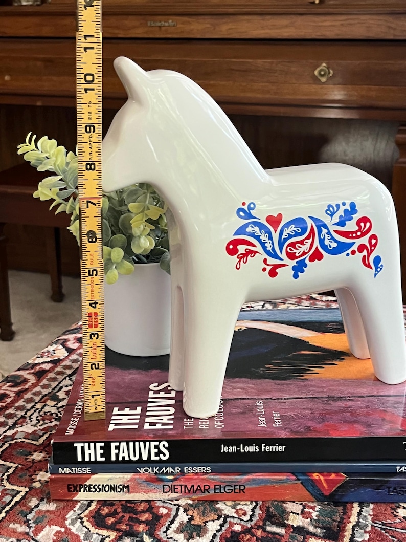 Ikea Vinterfest Ceramic Dala Horse, Limited Edition - Etsy