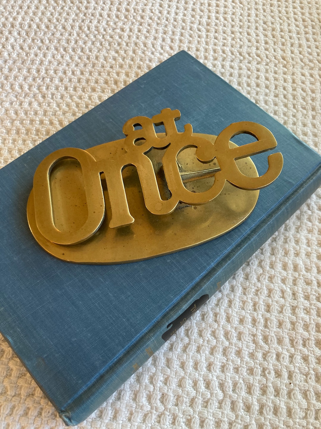 Large Brass Clip, Paperweight, “at Once” - Etsy