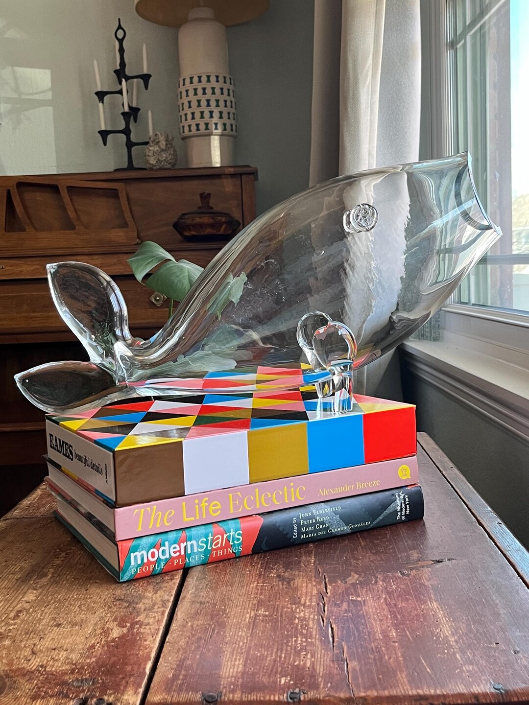 Blenko Clear Glass Fish Vase, 971L - Etsy