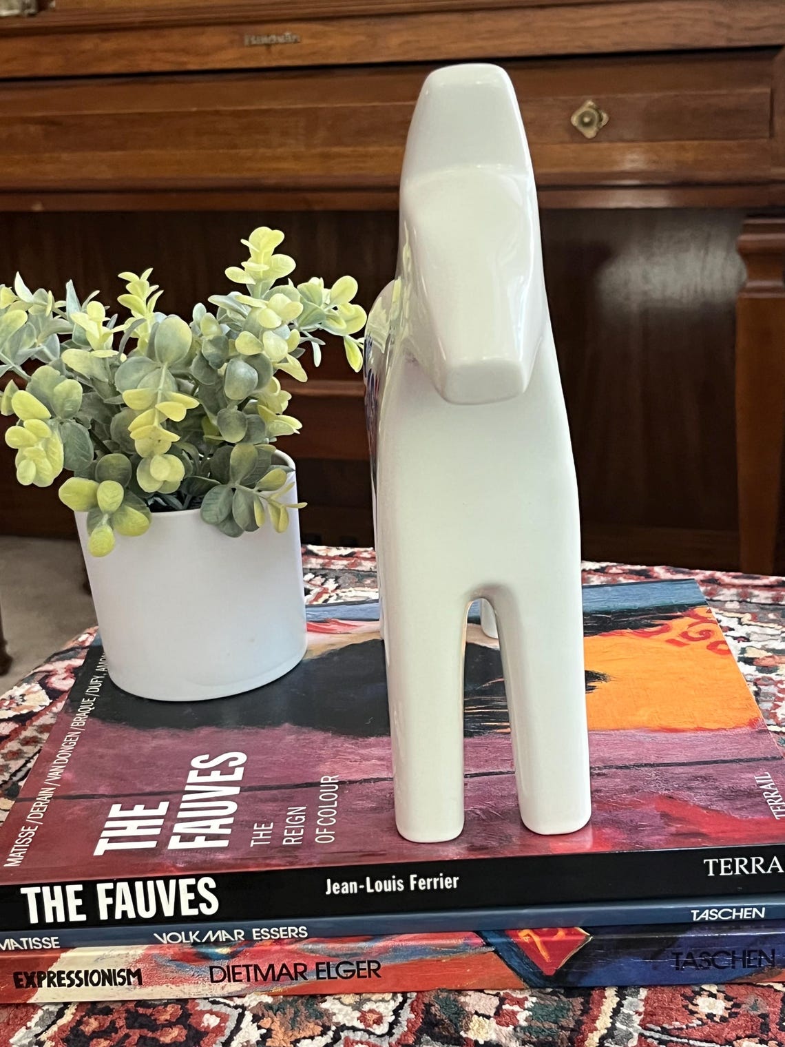 Ikea Vinterfest Ceramic Dala Horse, Limited Edition - Etsy