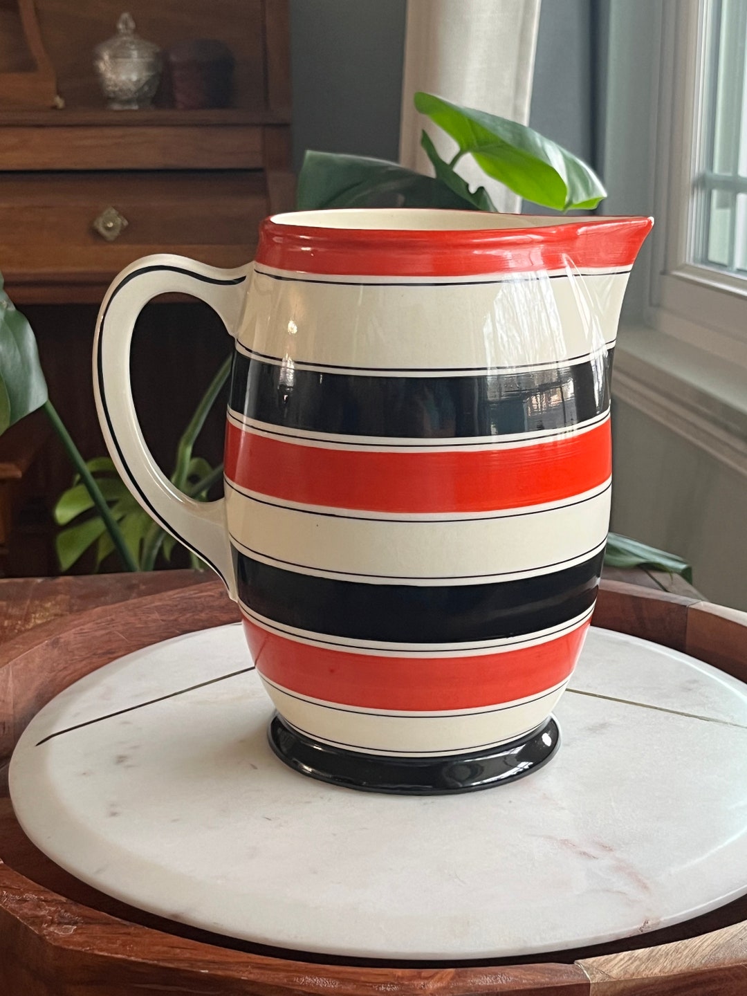 Erphila Czecho-slovakia Pottery Pitcher - Etsy