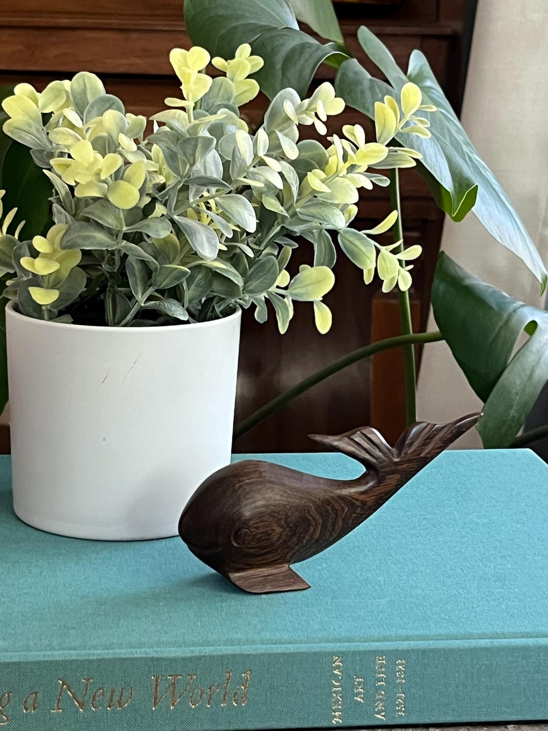 Ironwood Carved Small Whale - Etsy