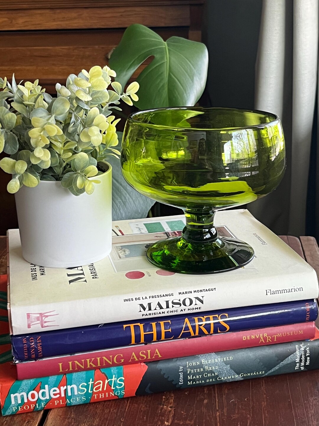 Blenko 629S in Olive Green - Etsy