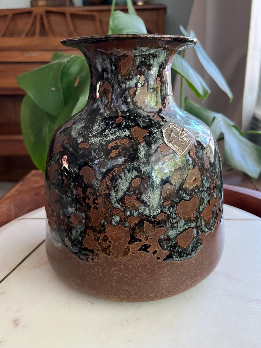 Pottery Craft Drip Glazed Vase - Etsy