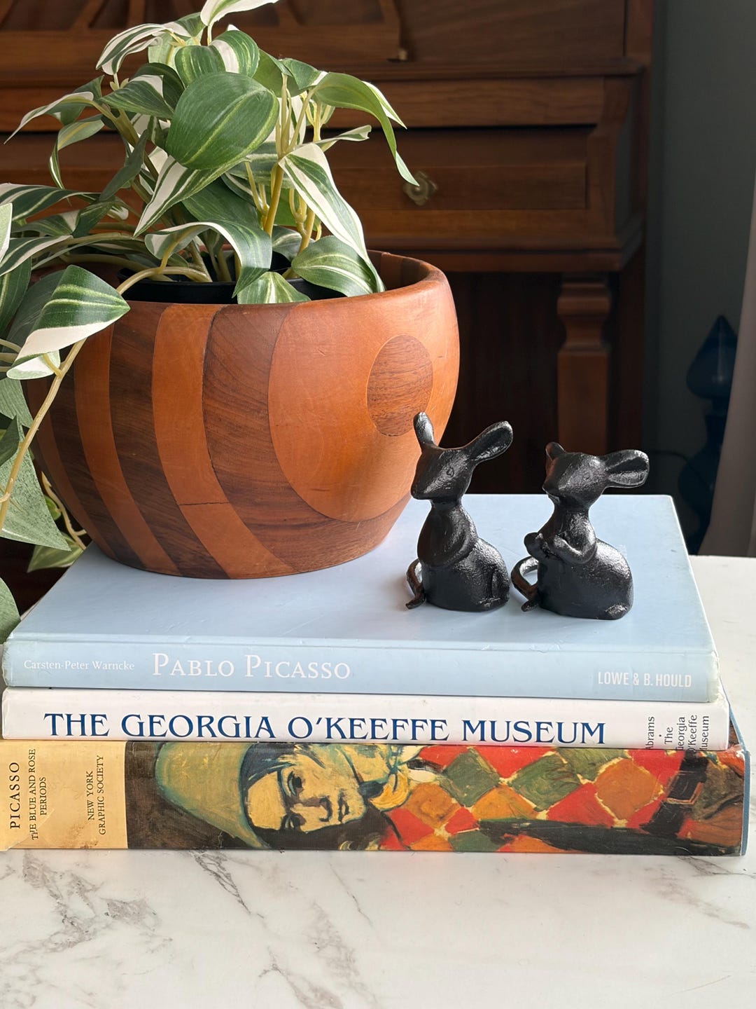 Modern Cast Iron Mice Figurines, Pair - Etsy
