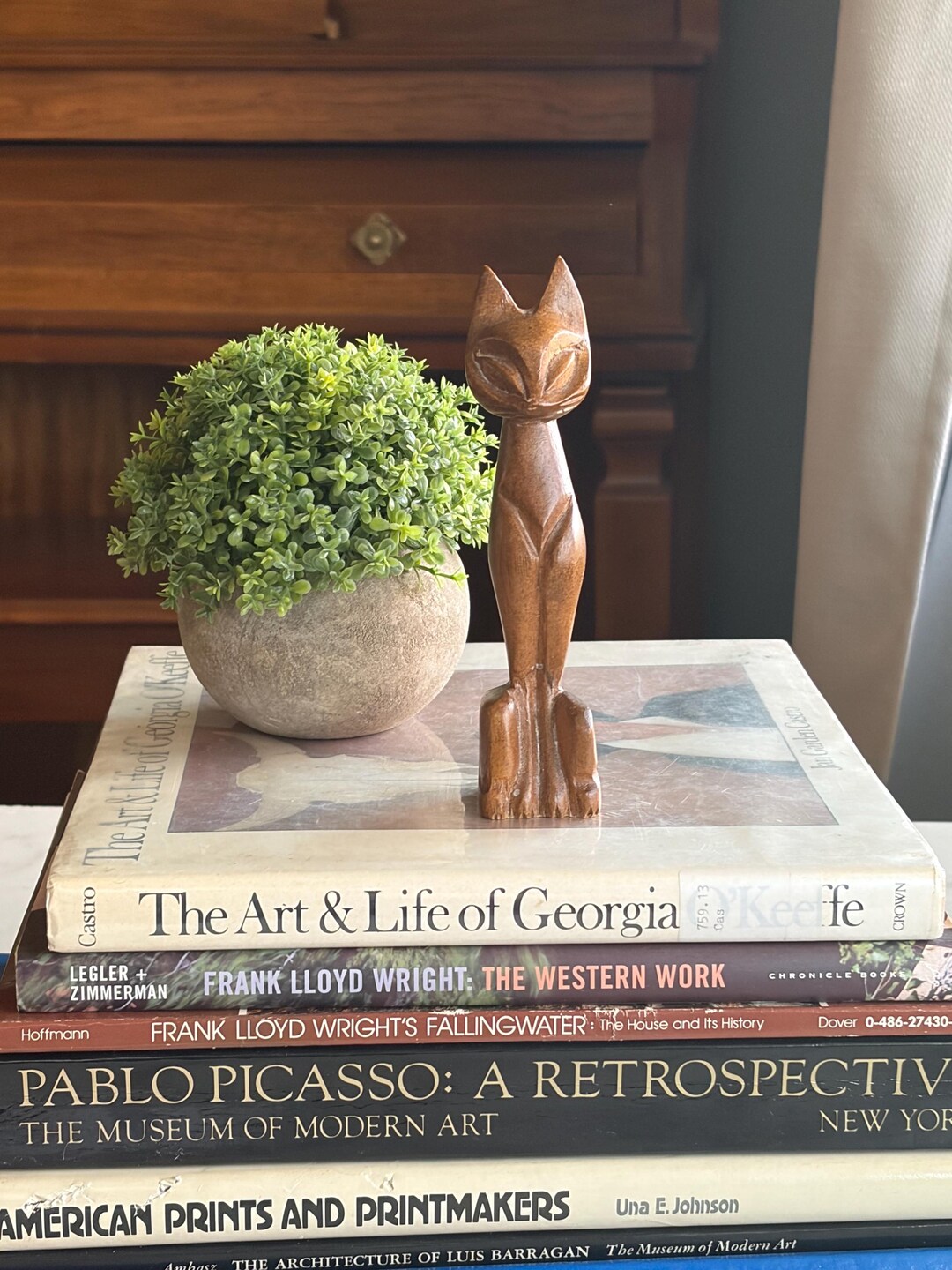 Midcentury Teak Wood Carved Siamese Cat, Small, 6 Inch - Etsy