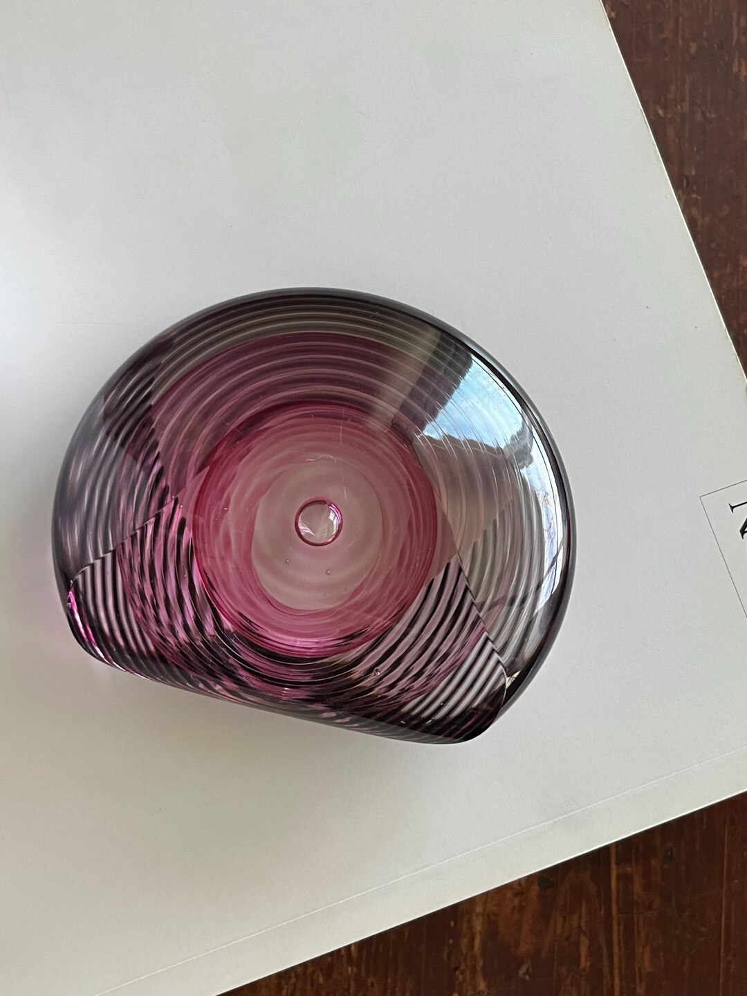Prismatic Glass Paperweight by Kit Karbler and Michael David, Signed ...