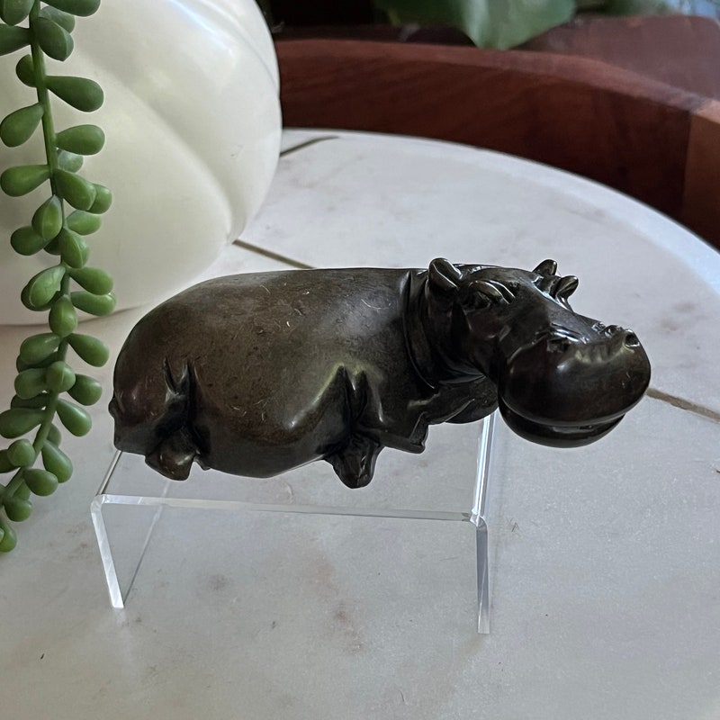 Hippo Figurine - Etsy