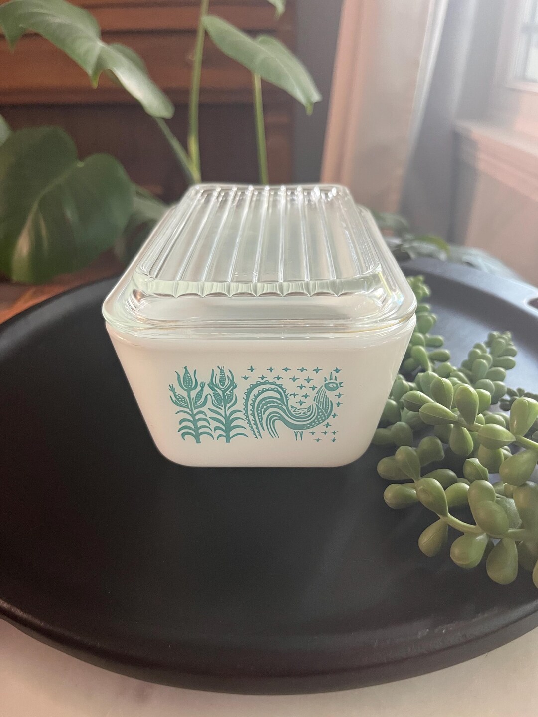 Pyrex 502 Fridgie in Butterprint With Lid - Etsy