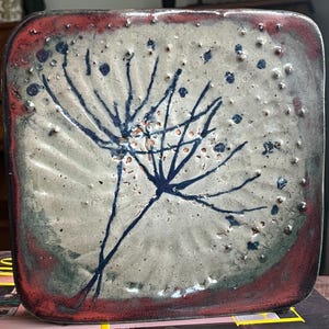 Studio Pottery Thin Square Vase, Signed - Etsy UK