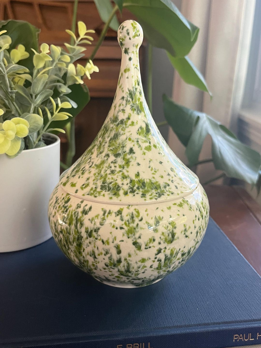 Ceramic Circus Tent Lidded Dish, Hobbyist Splatter/drip Paint - Etsy