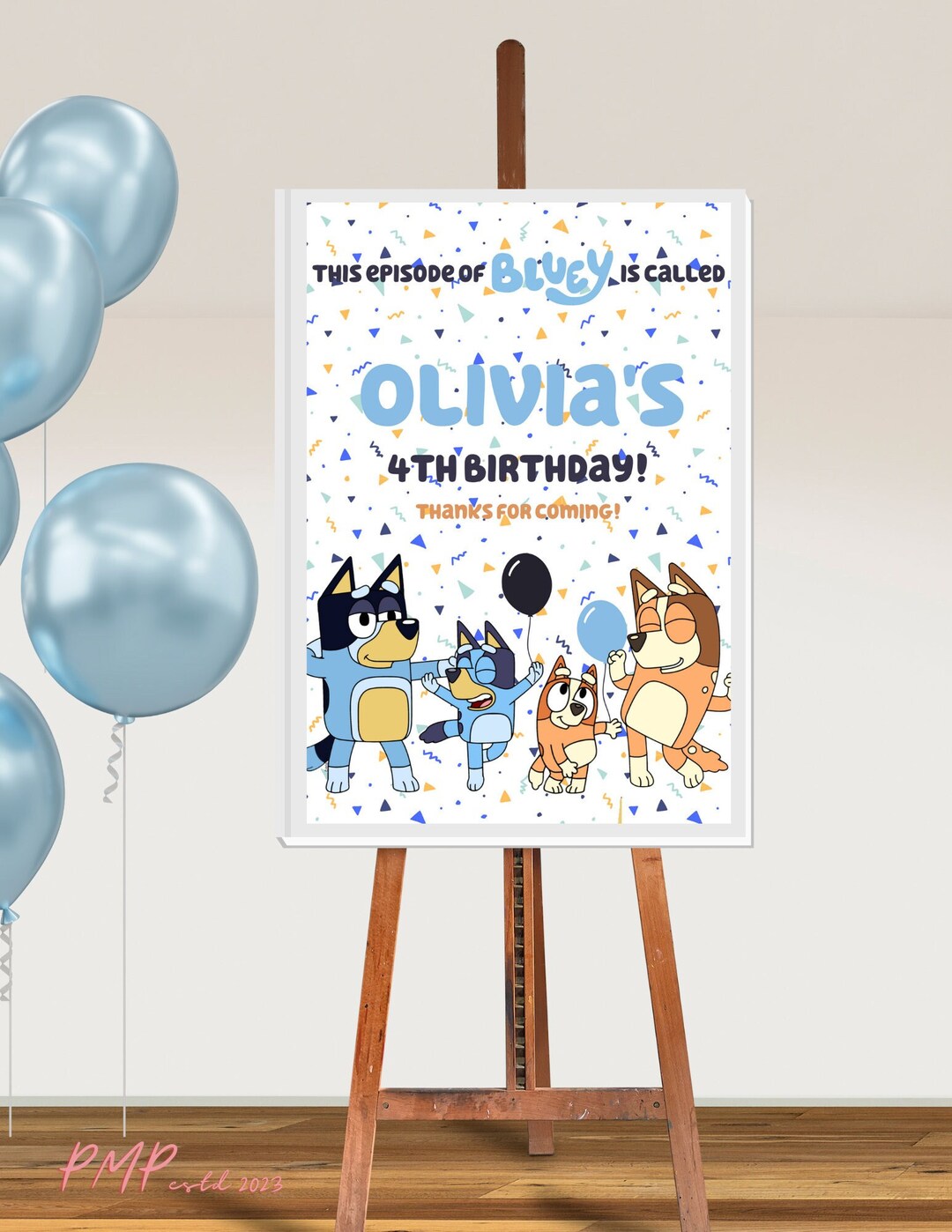Bluey Welcome Sign Bluey Theme Poster Birthday Bluey Party - Etsy