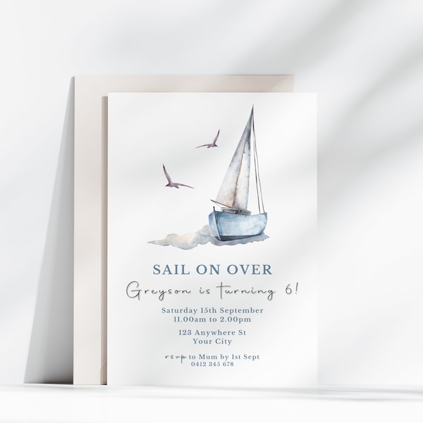 Nautical Invitation - Etsy