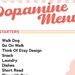Dopamine Menu Template ADHD Self Care retro Groovy - Etsy