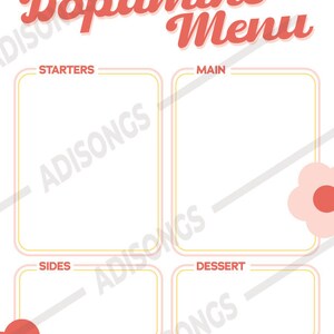 Dopamine Menu Template ADHD Self Care retro Groovy - Etsy