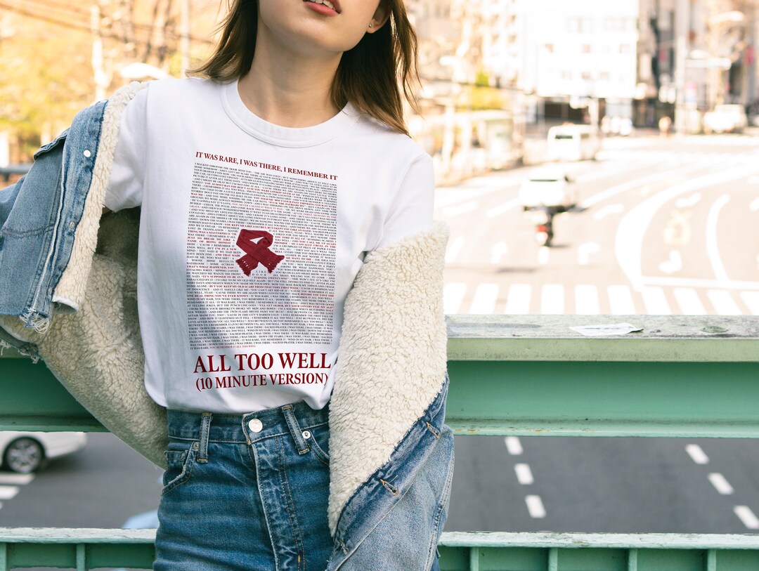 All Too Well Merch Taylor Swift Red Eras Tour Unisex T-shirt - Etsy Canada