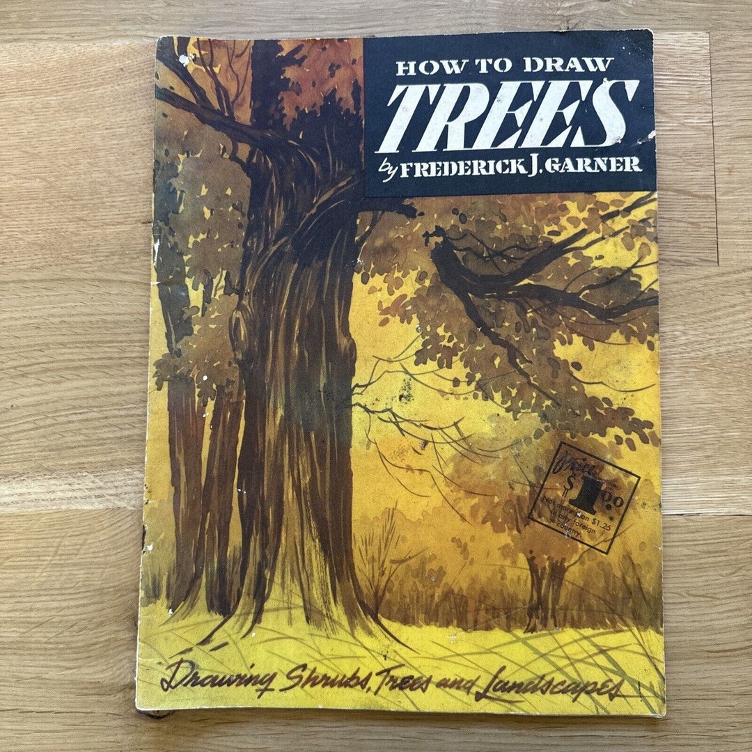 Vintage Walter Foster Art Book How to Draw Trees 1950s Frederick Garner ...