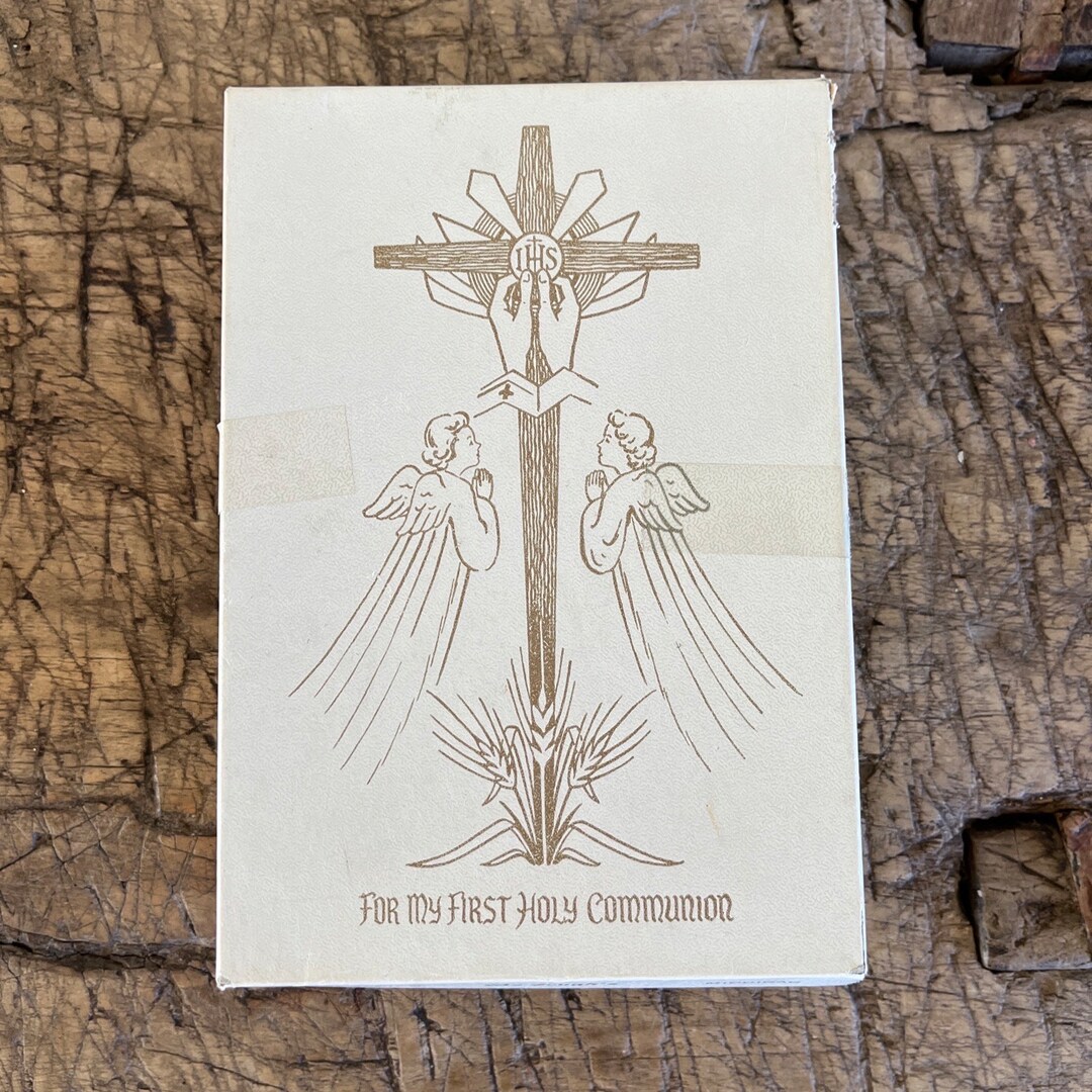 Vintage 1960 Catholic My First Holy Communion Box Set With - Etsy