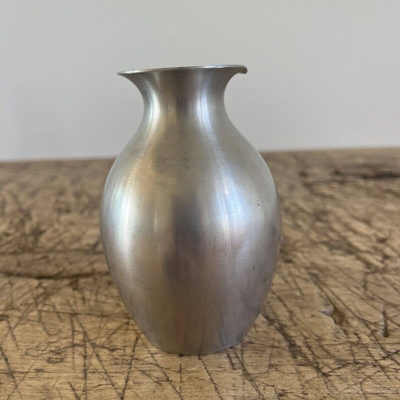 Fred Danforth Pewter Pitcher, Bud Vase 4 Beautiful 1988 Signed Vintage ...