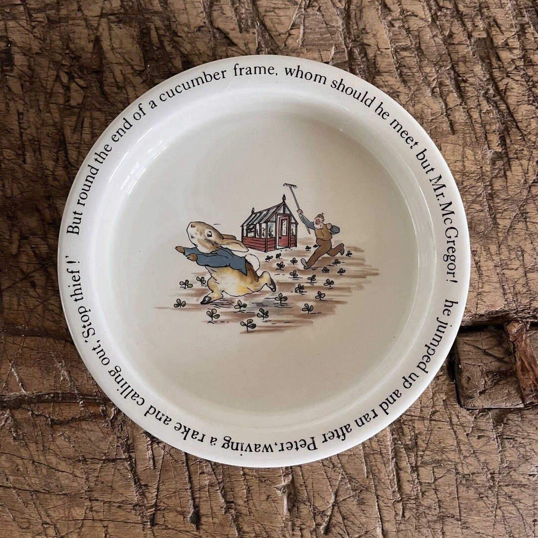 Beatrix Potter Wedgwood Peter Rabbit Shallow Bowl Candy Dish Made in ...