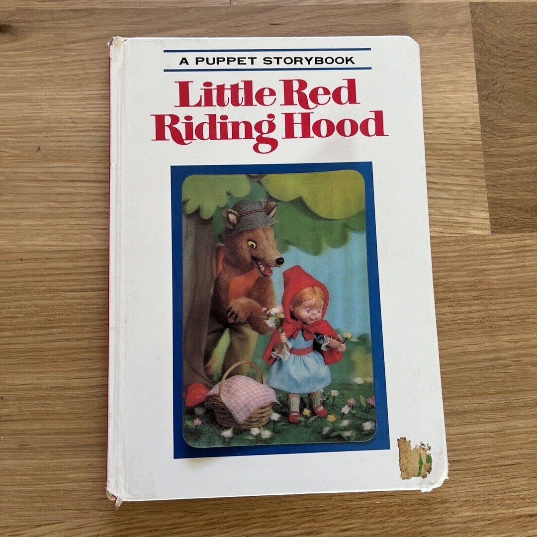 Little Red Riding Hood Puppet Storybook by Izawa 1970 Vintage - Etsy