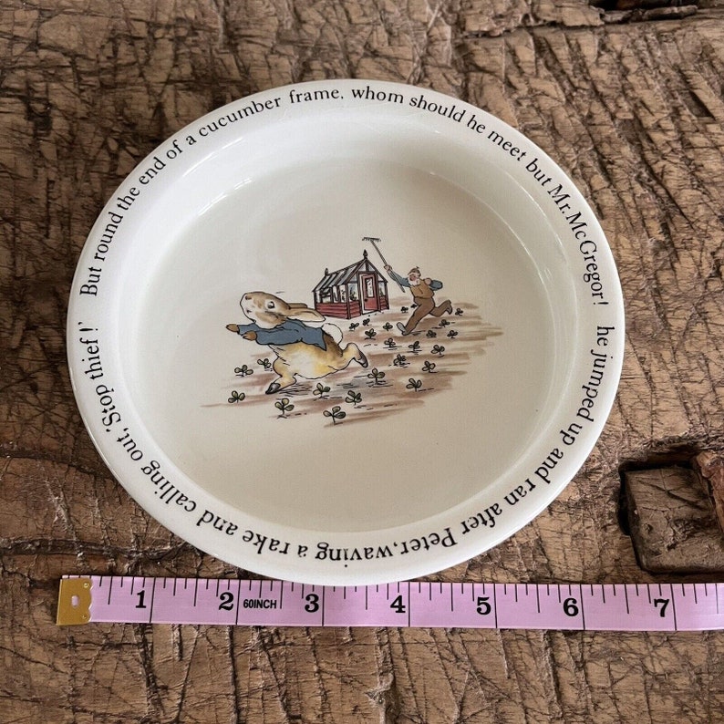 Beatrix Potter Wedgwood Peter Rabbit Shallow Bowl Candy Dish Made in ...