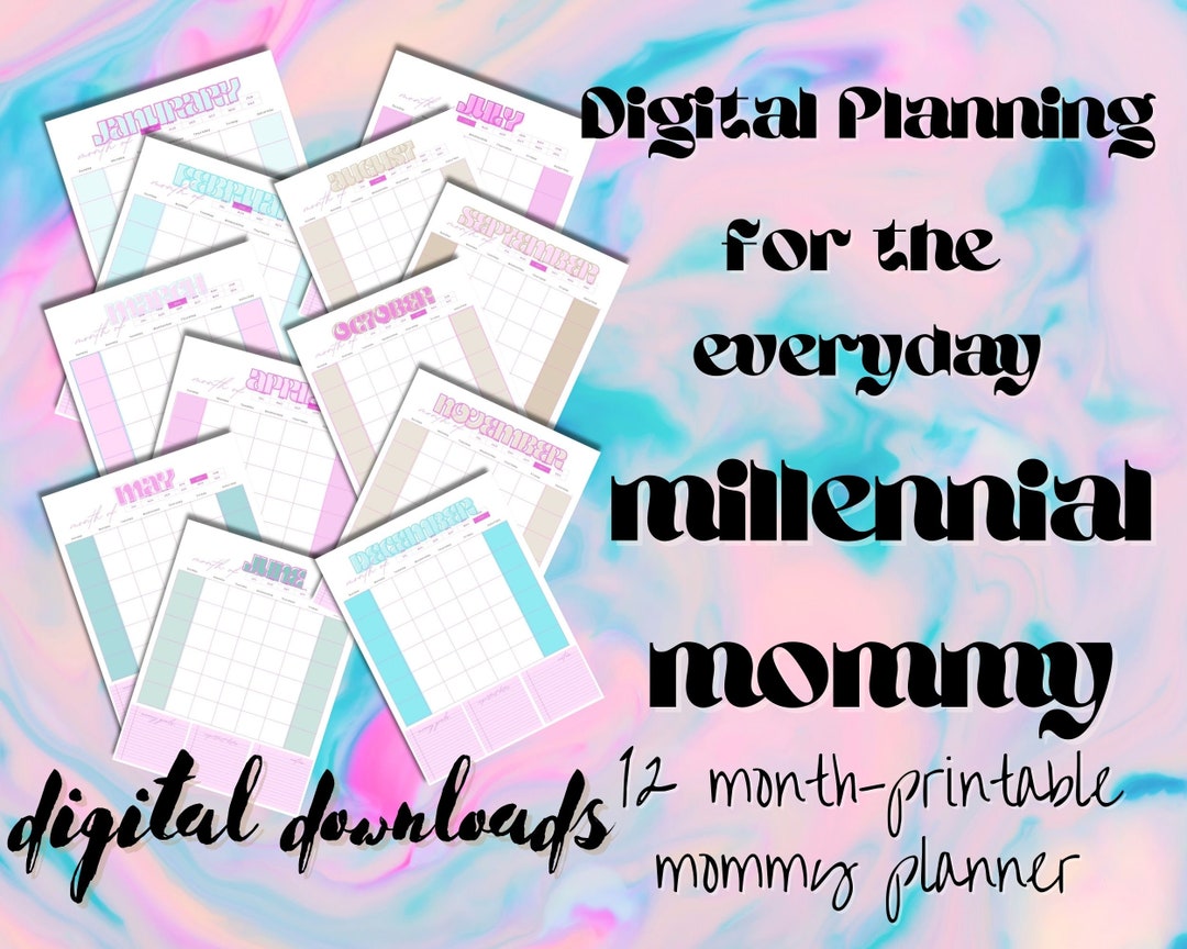 Millennial Mommy Undated Planner | Entrepreneur Mommy Planner ...