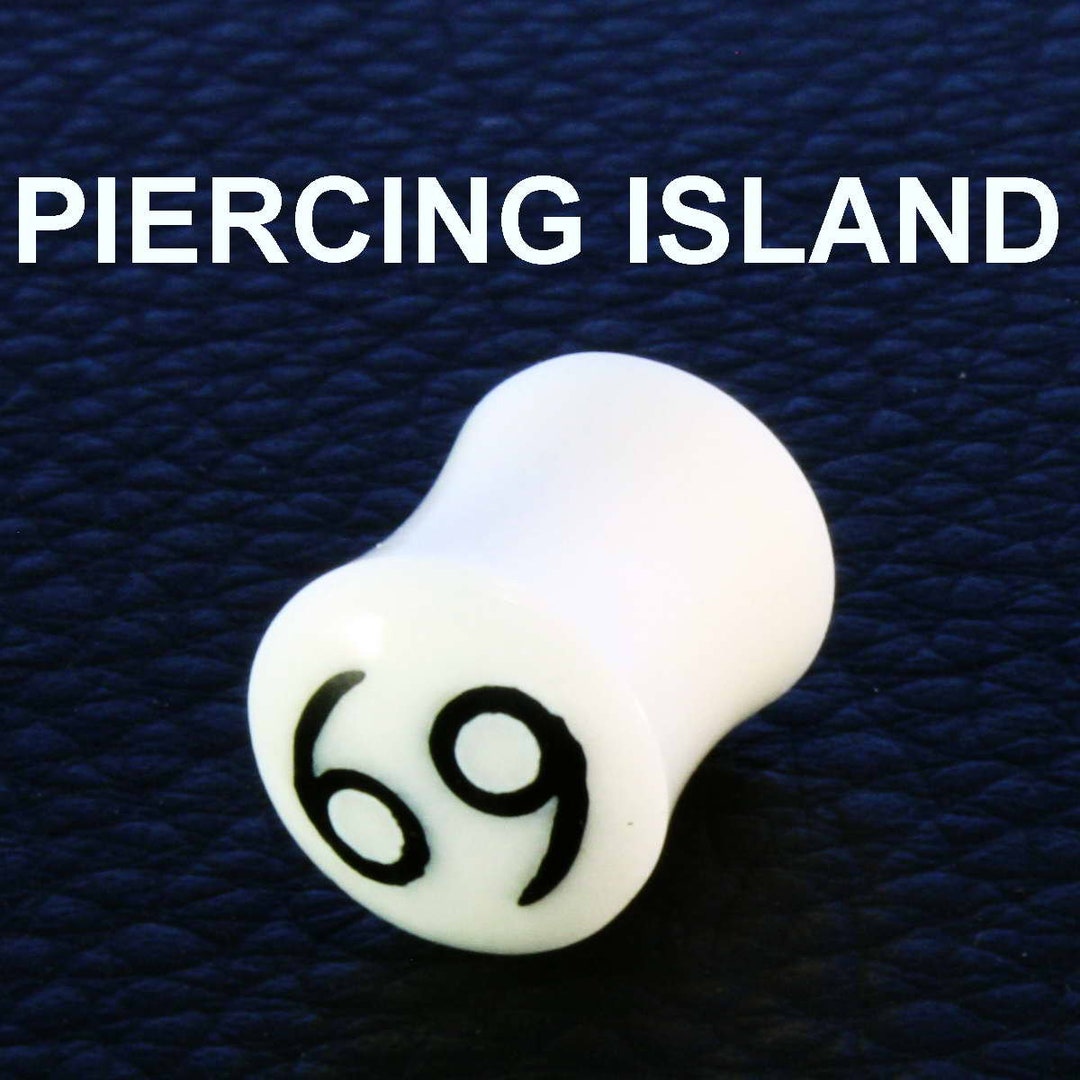 058B Buffalo Bone Plugs Star Gauges Pair Carved Earrings Piercings ...