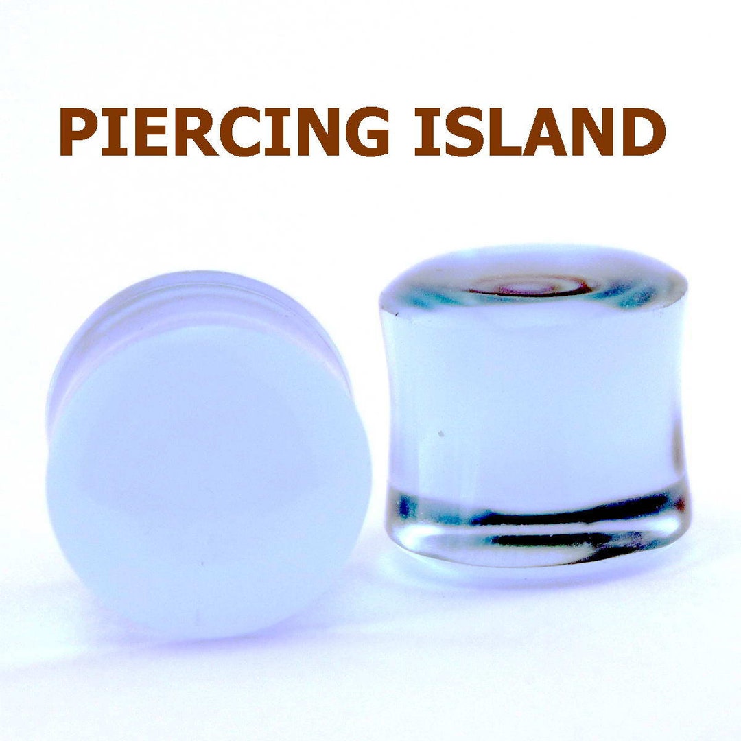 257 Very Very Rare Light Blue Obsidian Stone Plugs Piercings Gauges ...