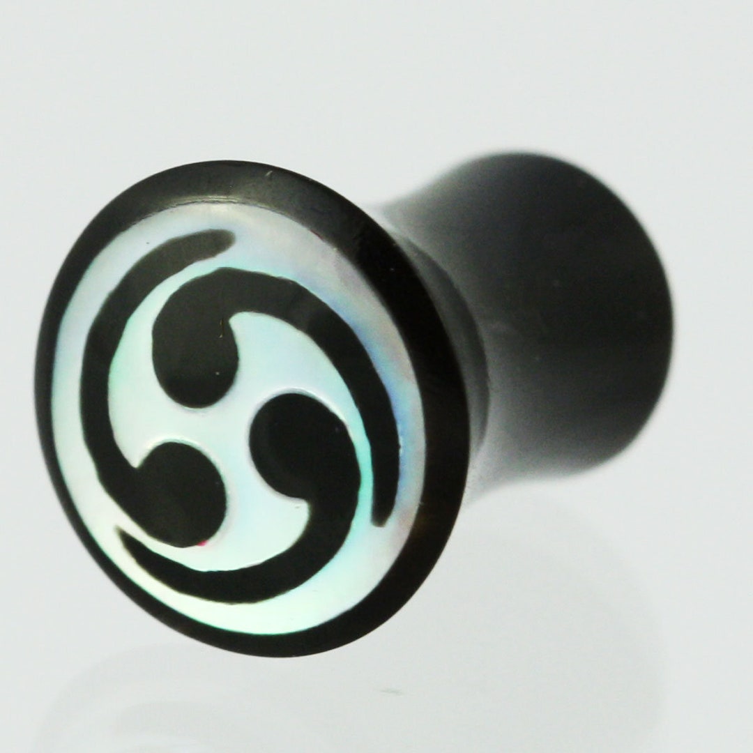 314 Buffalo Horn Plugs Star Gauges Pair Carved Earrings Piercings ...