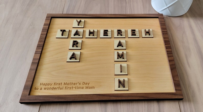 Family Scrabble Tile Sign, Family Names, Scrabble Board Sign, Scrabble ...