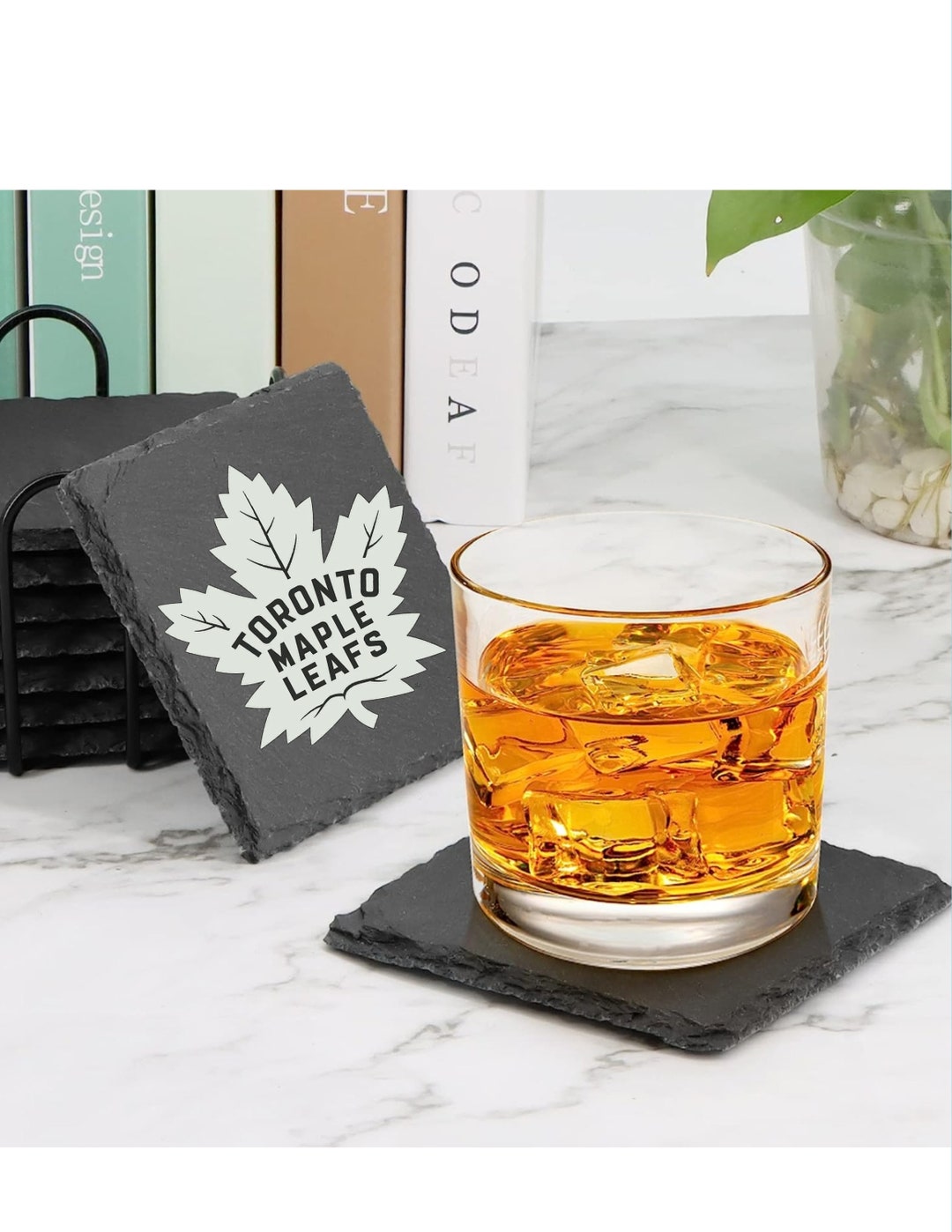 Toronto Maple Leafs Gift, Toronto Maple Leafs Coasters, Custom Engraved ...