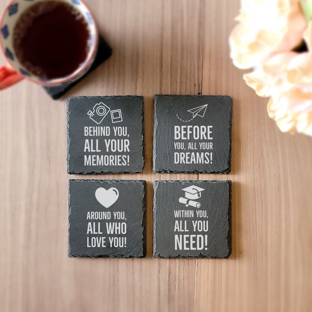 Graduation Gift, Personalized Graduation Coasters, Class of 2023 ...
